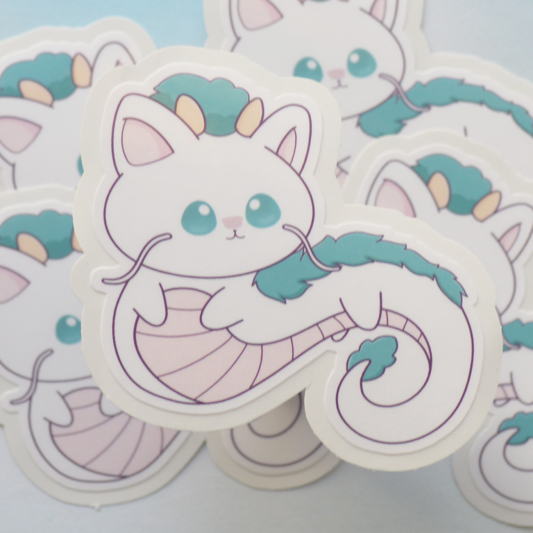 Haku Dragon | Die Cut Sticker – littlecharmingcoffee