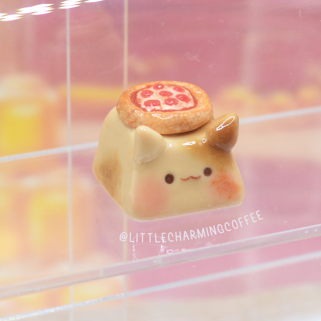 Pizza Cat | Keycap – littlecharmingcoffee